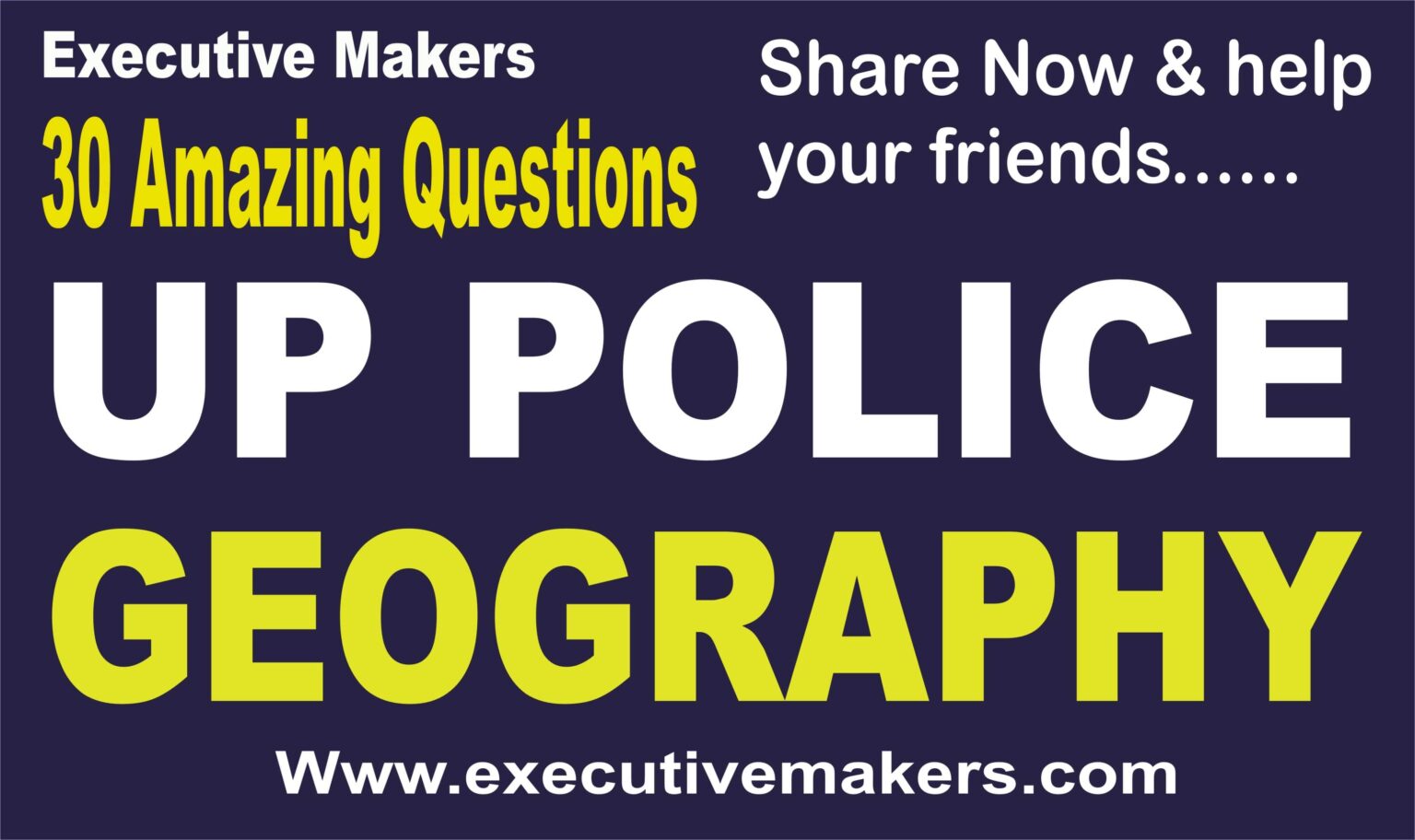 30 Amazing UP Police Geography Questions » Executive Makers
